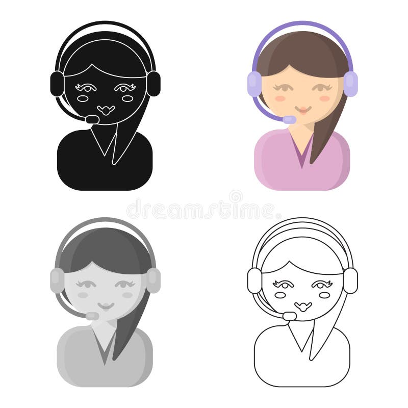 Support Cartoon Icon. Illustration for Web and Mobile Design. Stock ...