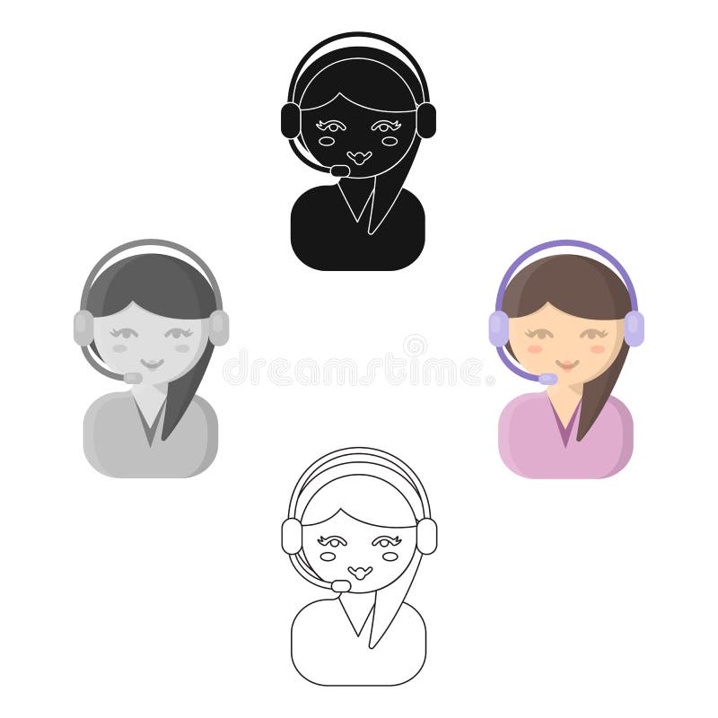 Support Cartoon Icon. Illustration for Web and Mobile Design. Stock ...