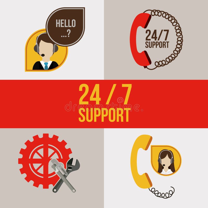 Support center design stock vector. Illustration of technology - 39332915