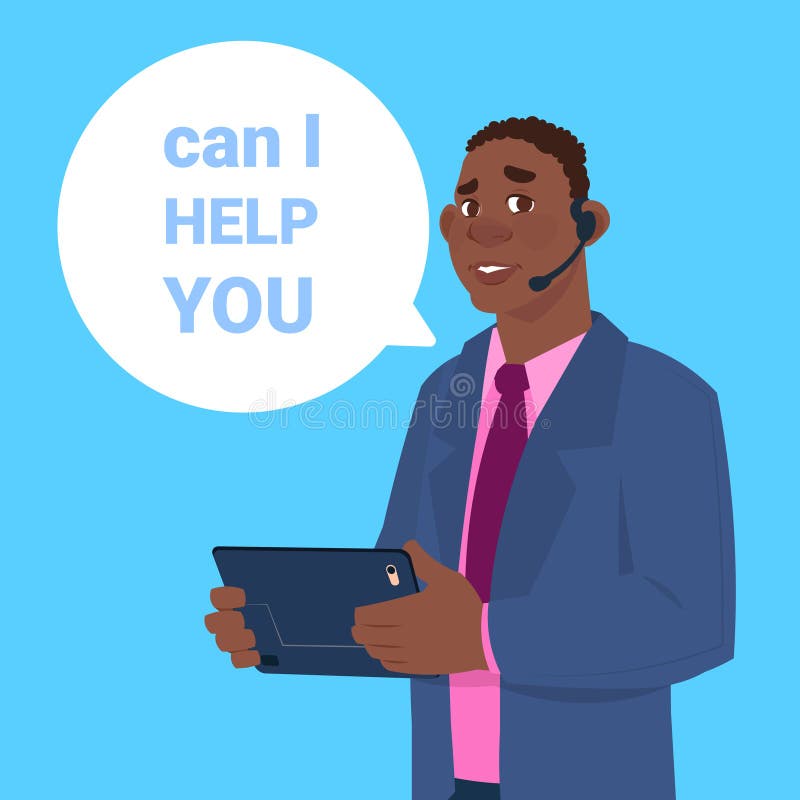 African Customer Service Stock Illustrations – 962 African Customer ...