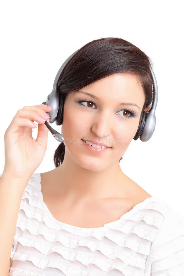 Support Center Technician with Headset Stock Photo - Image of adult ...