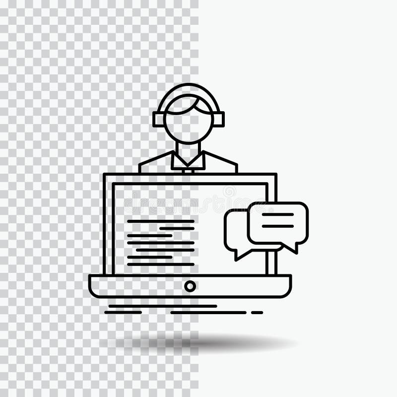 Support, Chat, Customer, Service, Help Line Icon on Transparent ...