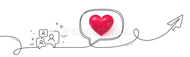 Support Chat Line Icon. Comments Sign. Speech Bubble Message ...