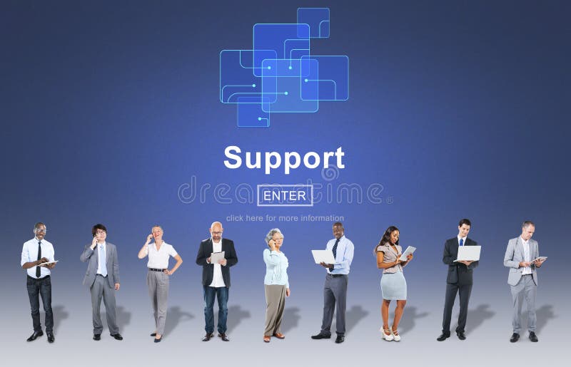 Support Community Aid Help Team Assistance Concept Stock Photo - Image ...
