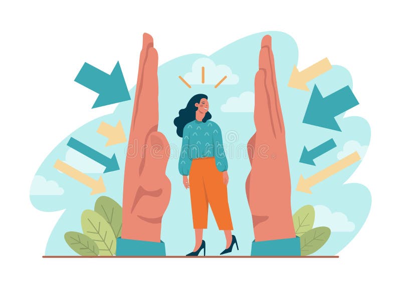 Support Concept. Character Help Each Other in Solving Problems Stock ...