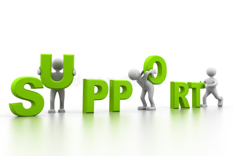 Get Help Here - Customer Support Service Solutions Stock Illustration ...