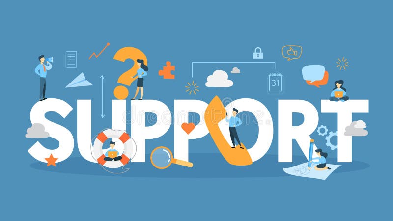 Support Concept Illustration. Stock Vector - Illustration of support ...