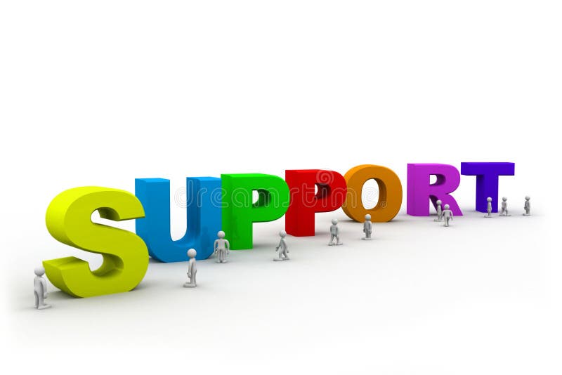 Support concept stock illustration. Illustration of glowing - 43041199