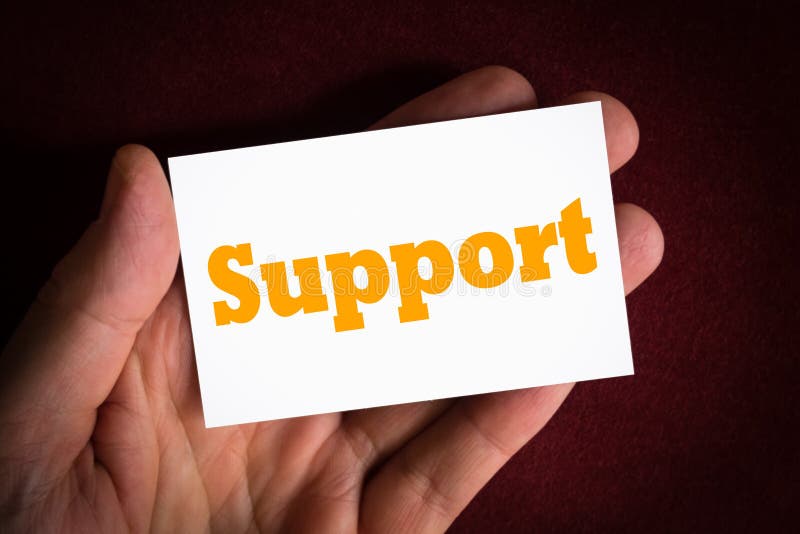 Support Concept Key Visual stock image. Image of bold - 153314613