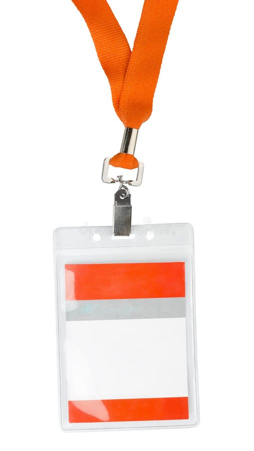 Support D'insigne D'identification Image stock - Image du papier ...