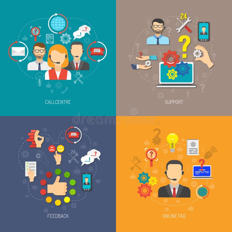 Support Design Concept stock vector. Illustration of infographics ...