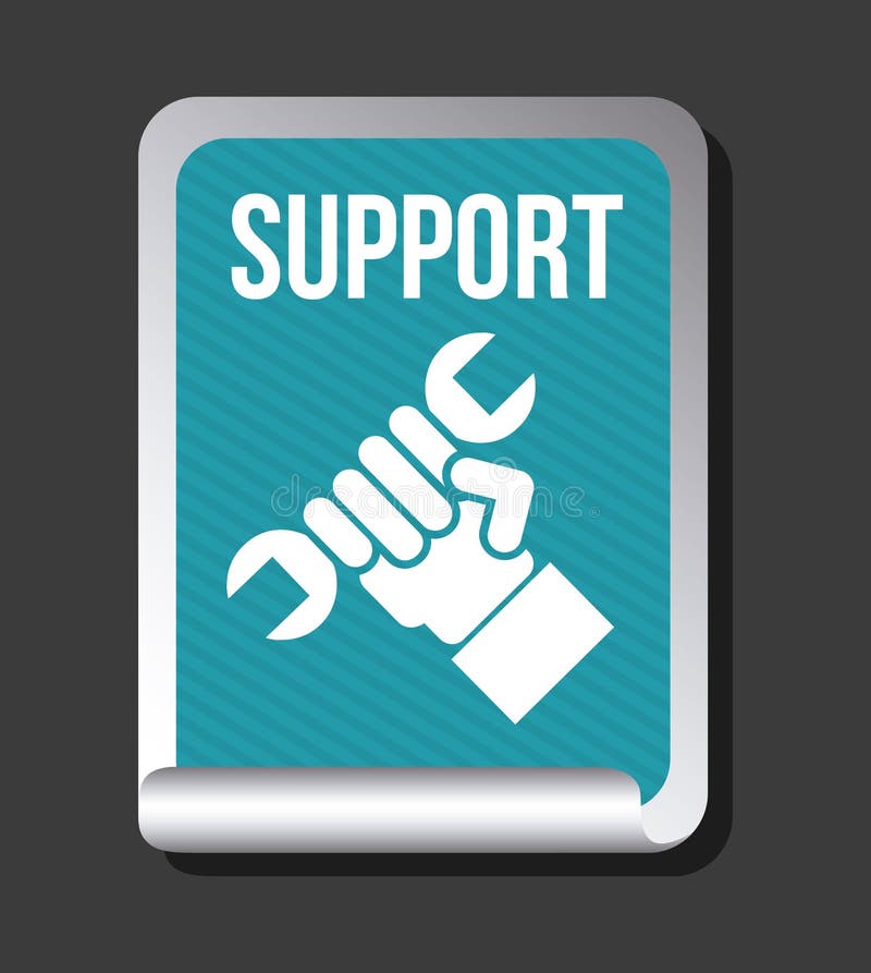 Support design stock vector. Illustration of work, services - 45174539