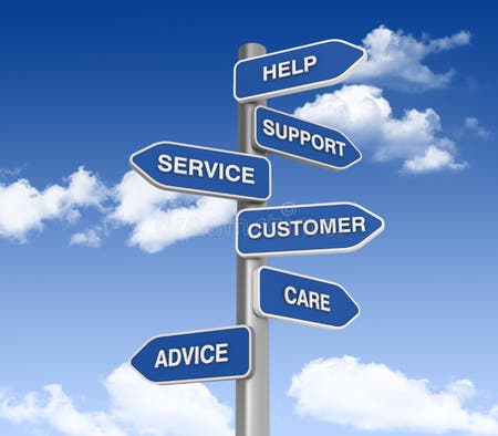 Support Directional Sign stock illustration. Illustration of confusing ...