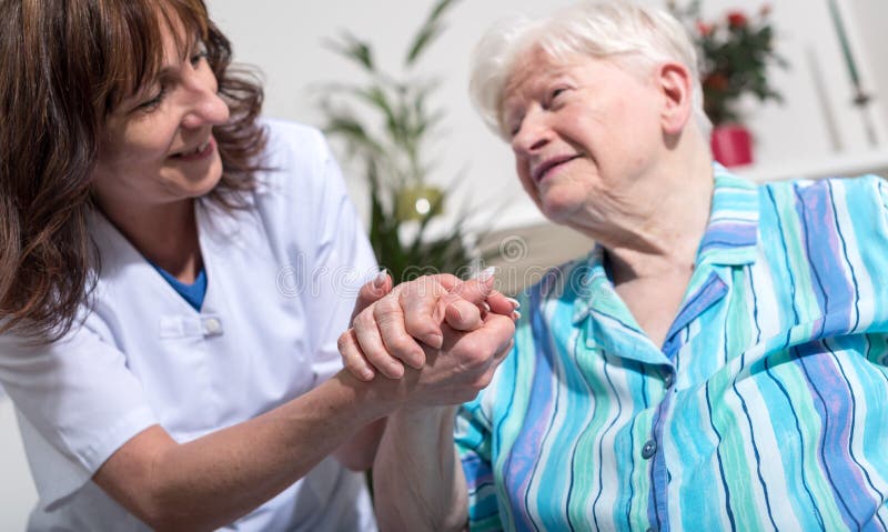 Support of the elderly stock photo. Image of elderly - 90479592