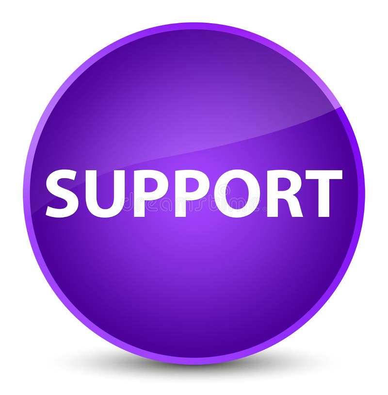 Support Elegant Purple Round Button Stock Illustration - Illustration ...