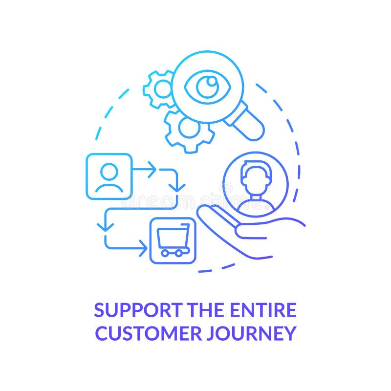 Blue Customer Journey Icon Stock Illustrations – 138 Blue Customer ...
