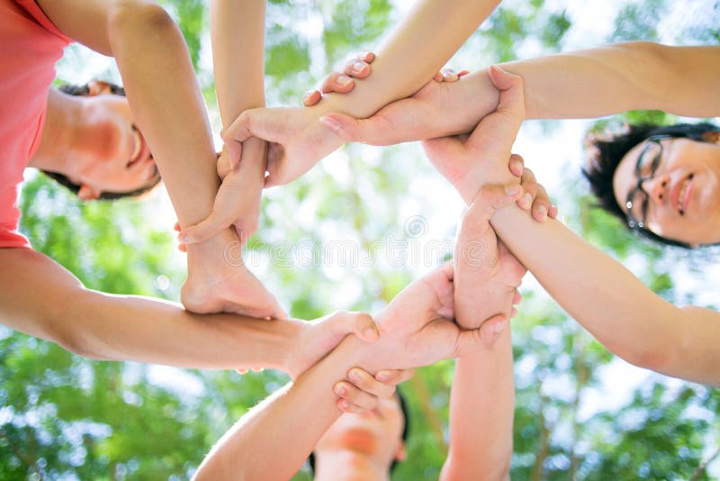 Support of friends stock image. Image of help, people - 27135023