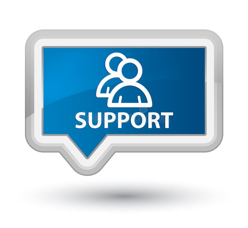 Support (group Icon) Prime Blue Banner Button Stock Illustration ...
