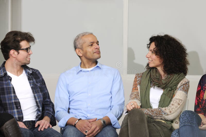 Support Group or Team Building Seminar Stock Photo - Image of ...