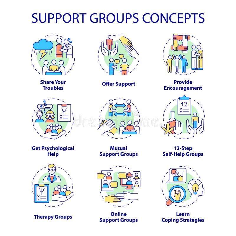 Online Support Groups Stock Illustrations – 220 Online Support Groups ...