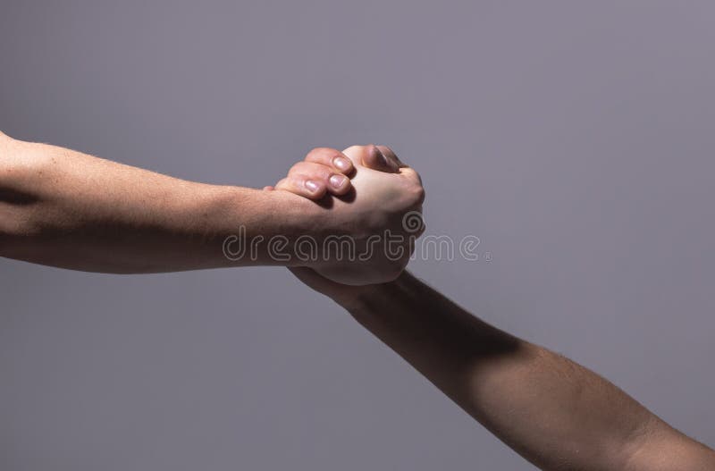 Support Hands. Helping Support Hand of a Friend. Rescue Gesture ...