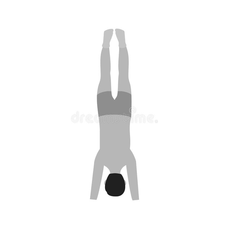 Yoga Headstand Stock Illustrations – 573 Yoga Headstand Stock ...