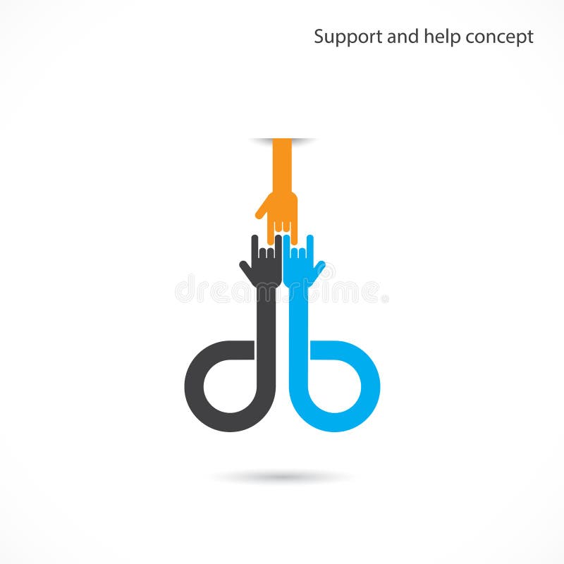 Support and Help Concept, Handshake Concept Stock Vector - Illustration ...