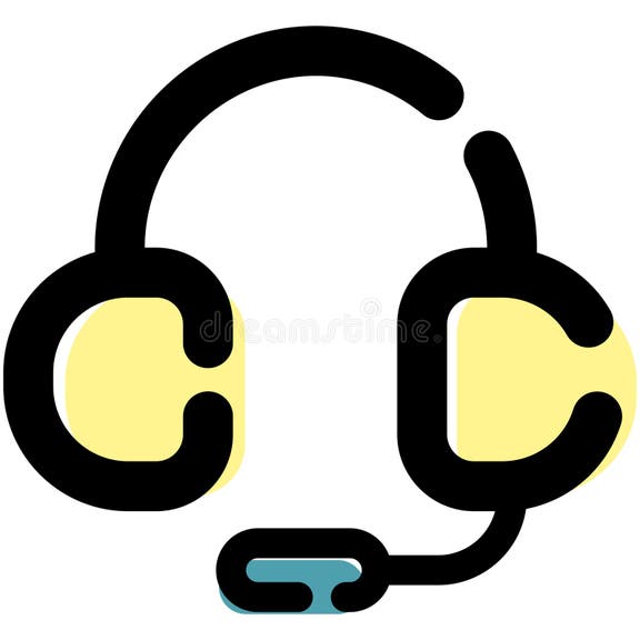 Customer Support Headphone Icon - Free Vector for Websites Stock Vector ...