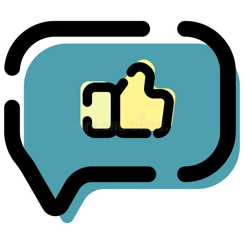 Thumbs Up Feedback Icon - Customer Satisfaction Stock Vector ...