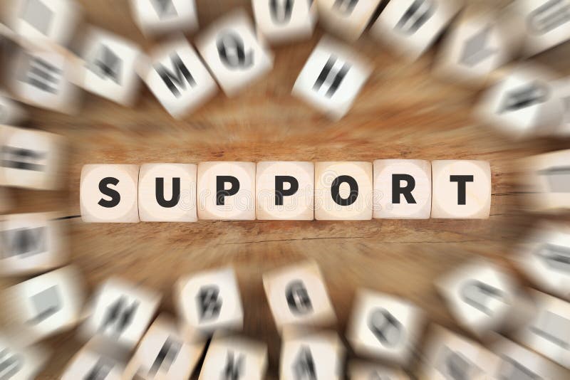 Support Help Service Dice Business Concept Stock Image - Image of idea ...