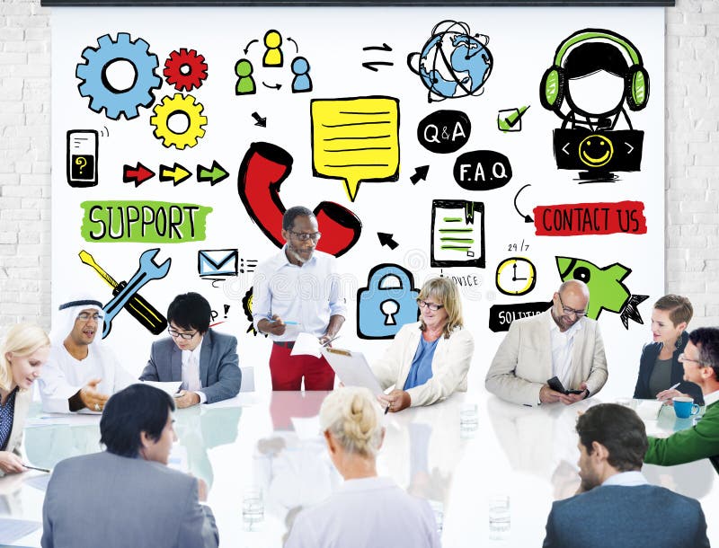 Support Help Solution Care Cooperation Assistance Togetherness Stock ...