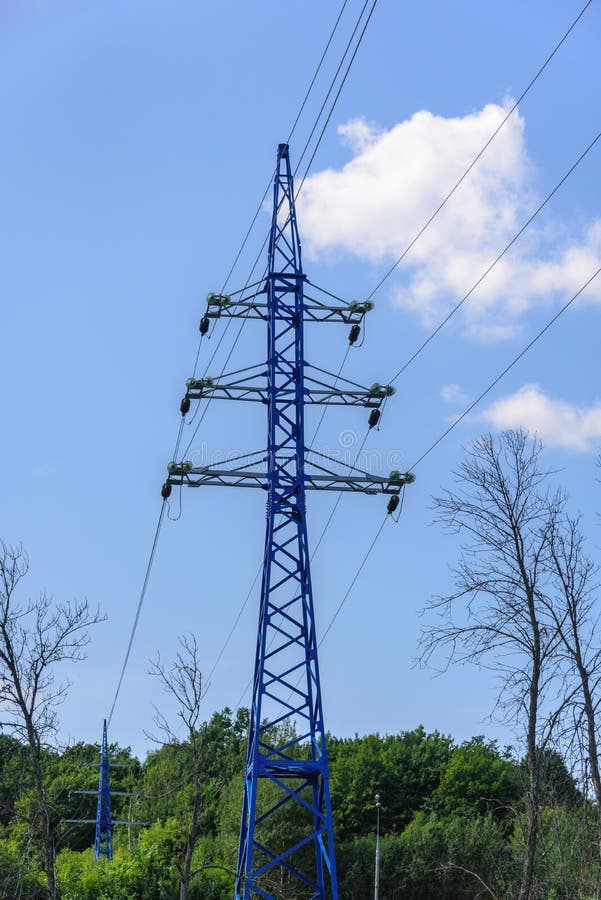 Support High Voltage Power Line. the Transfer of Energy, the Provision ...