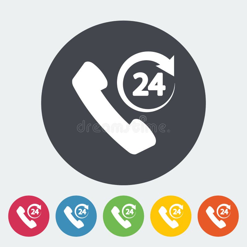 Support 24 hours stock vector. Illustration of desk, discussion - 92001118