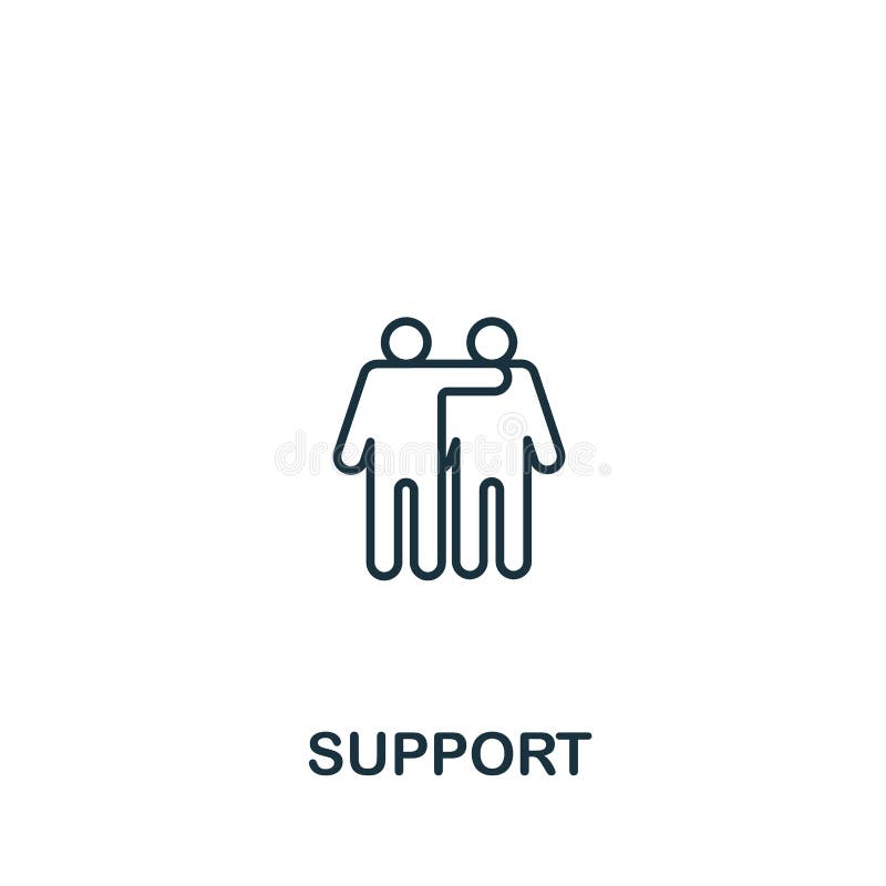 Support Icon. Line Simple Icon for Templates, Web Design and ...