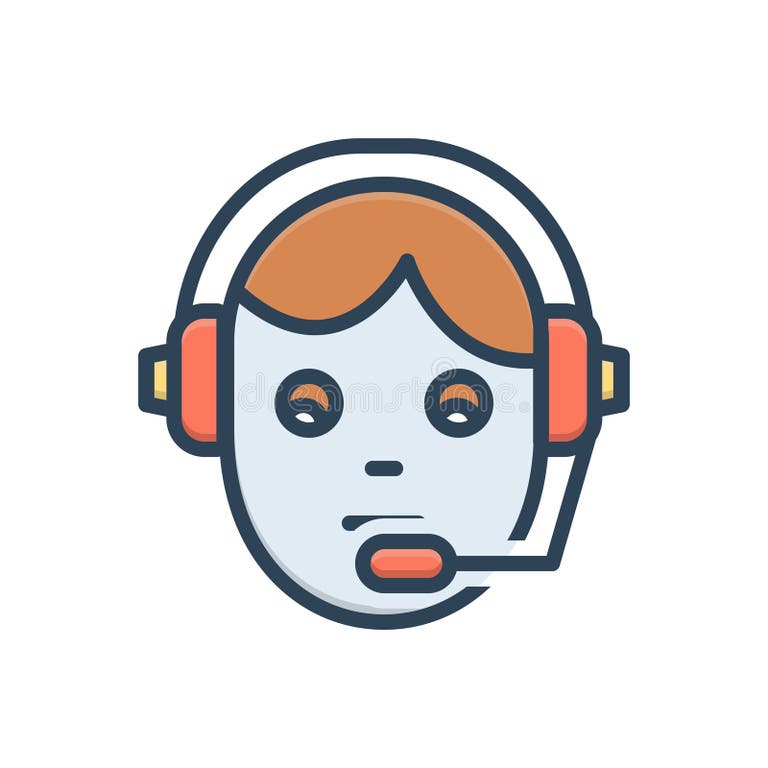 Color Illustration Icon for Support, Telecommunication and Service ...