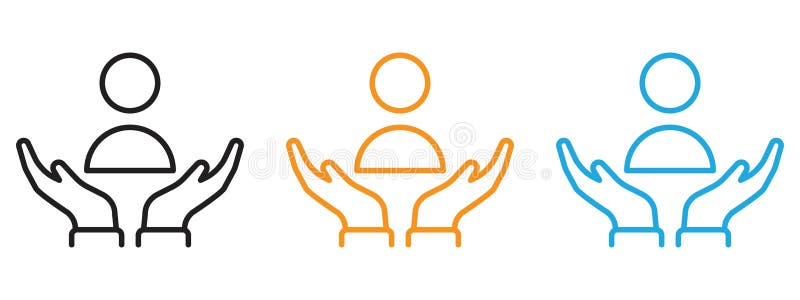 Support Icon Thin Line Illustration Set Stock Vector - Illustration of ...