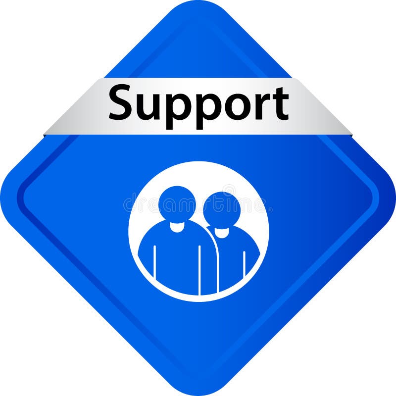 Support icon web button stock illustration. Illustration of commerce ...