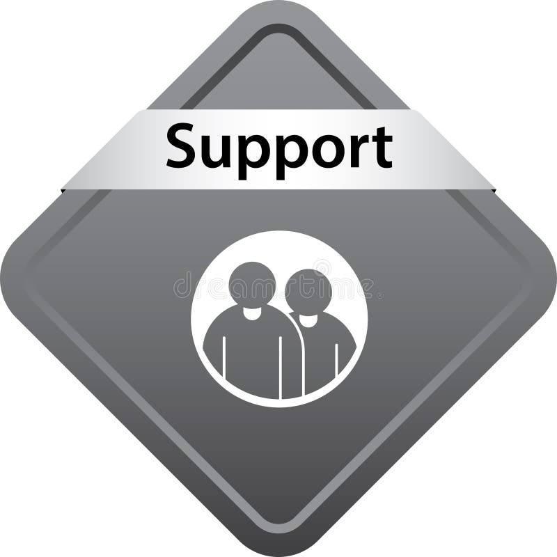 Support icon web button stock illustration. Illustration of helpline ...