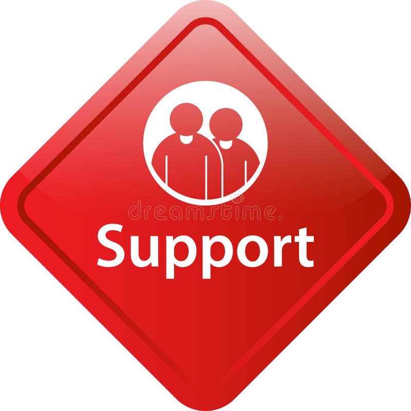 Support icon web button stock illustration. Illustration of business ...