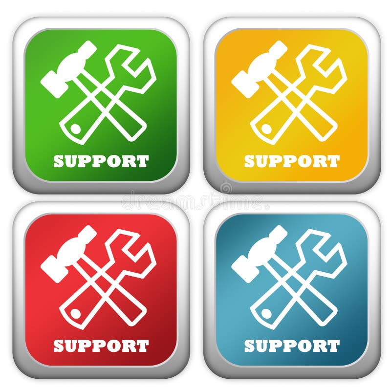 Support icon stock illustration. Illustration of poster - 11470713