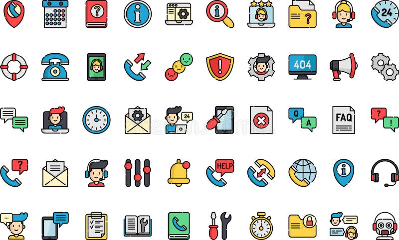 Support Icons High-Quality Vector Icons Collection with Editable Stroke ...