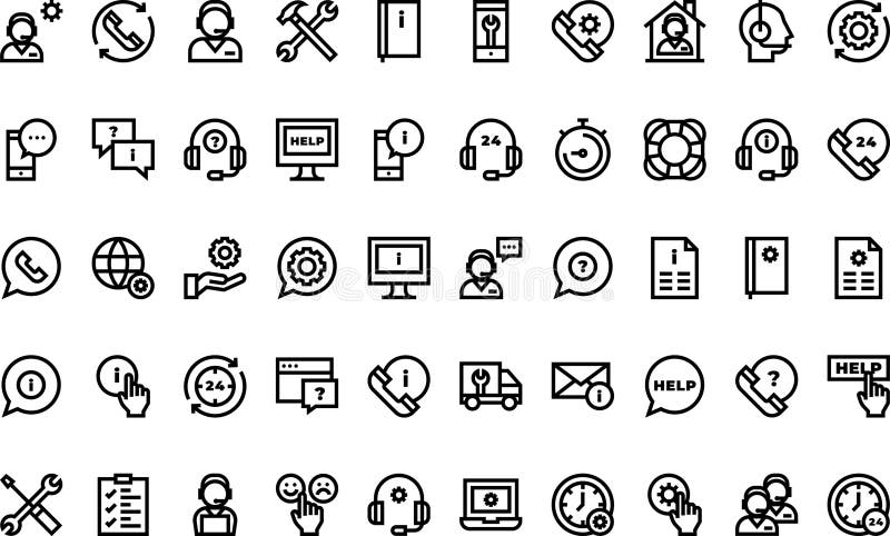 Support Icons High-Quality Vector Icons Collection with Editable Stroke ...