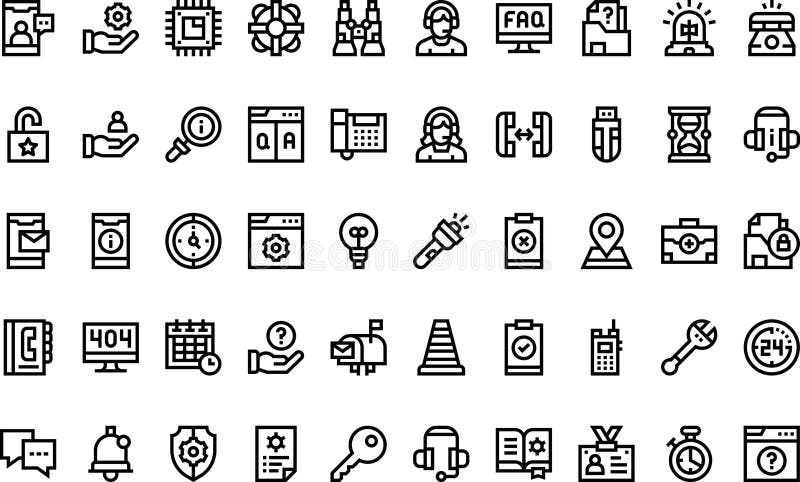 Support Icons High-Quality Vector Icons Collection with Editable Stroke ...