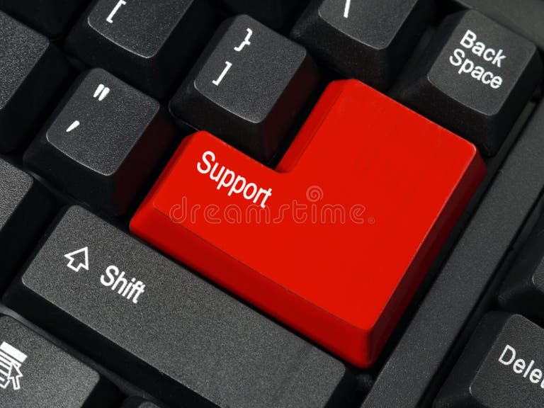 Support key stock image. Image of assistance, help, closeup - 8855449