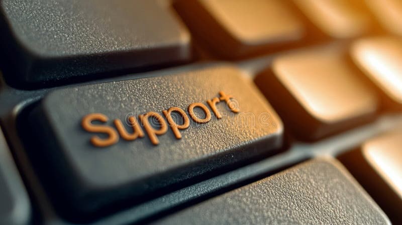 Support Key Computer Keyboard Close Up Emphasizing Technology Stock Photos - Free & Royalty-Free ...