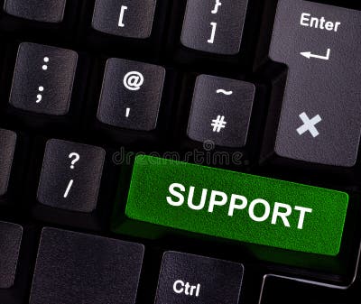 Support on keyboard stock image. Image of design, helpdesk - 18514631