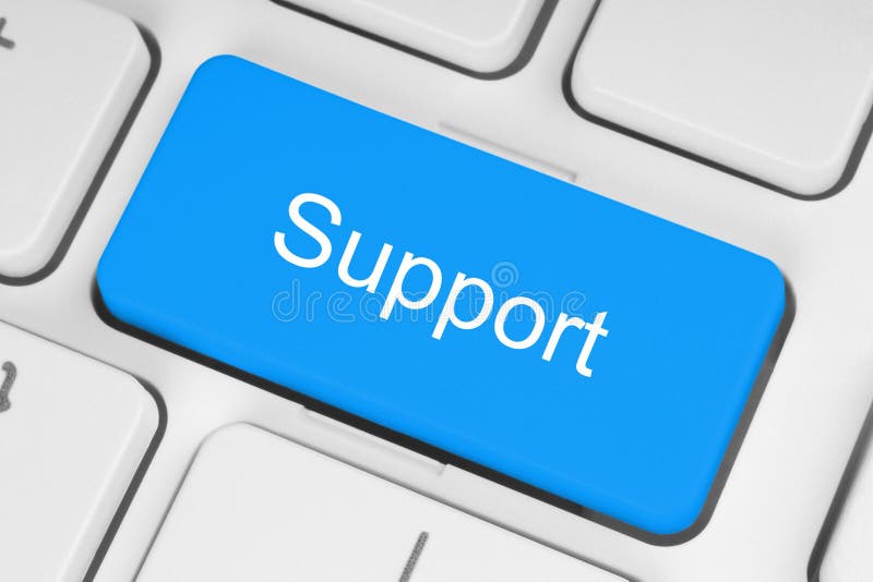 Support on keyboard stock image. Image of design, helpdesk - 18514631