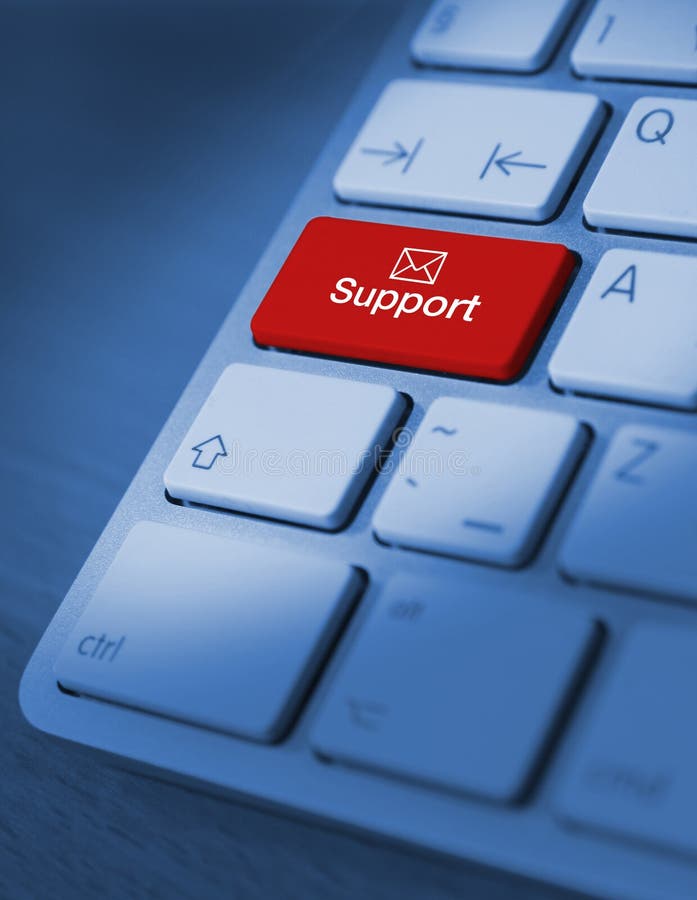 Support keyboard button stock photo. Image of saturated - 17533068