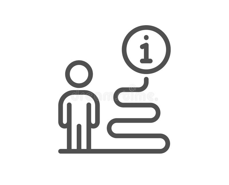 Support Line Icon. Help Information Sign. Vector Stock Vector ...