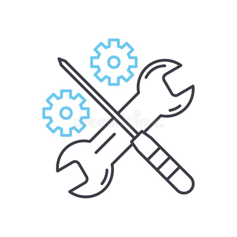 Support Line Icon, Outline Symbol, Vector Illustration, Concept Sign ...